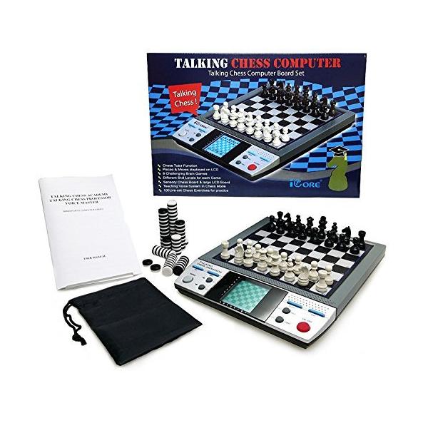 ボードゲーム 英語 アメリカ 海外ゲーム ICORE iCore Electronic Chess Set Pro Black: Talking Tutor, Learning Tactics, Ideal for Kids &amp; A...