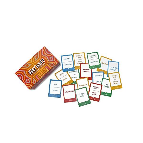 ボードゲーム 英語 アメリカ 海外ゲーム BSTR7190 Tragos Get Loud - The Bilingual Guessing Word Game - Celebrates Latino Culture - for Kids ...