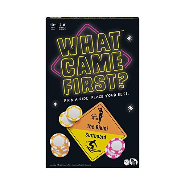 ボードゲーム 英語 アメリカ 海外ゲーム 6053958 Spin Master Games What Came First, A Party Game About Picking Sides and Betting Big, for Ki...
