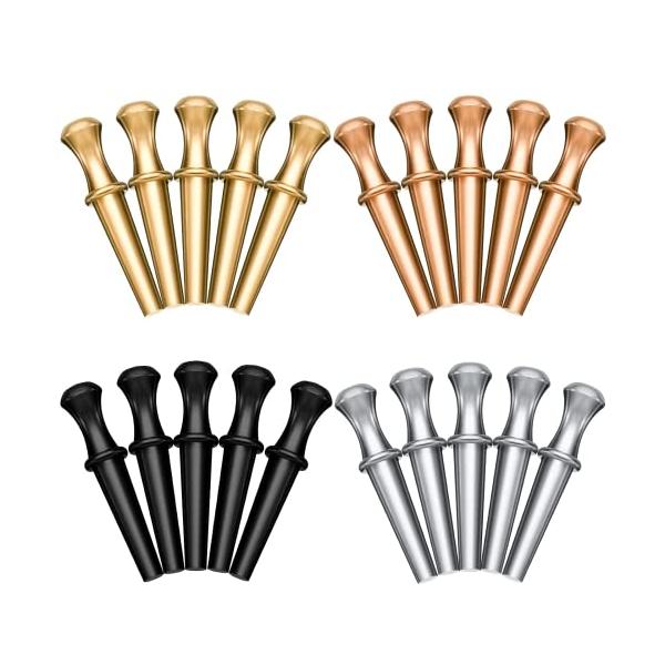 ボードゲーム 英語 アメリカ 海外ゲーム OB-220726-B Lewtemi 120 Pieces Metal Cribbage Pegs Board Pegs 4 Colors Fit 1/8 Holes with Drawstrin...