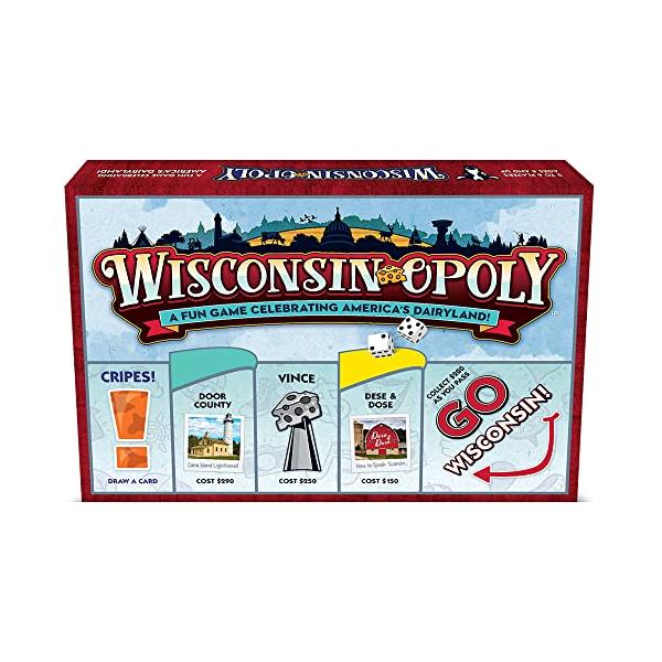 ボードゲーム 英語 アメリカ 海外ゲーム WISCONST Late for The Sky Wisconsin-Opoly Board Game ? Family Strategy Party Game for 2-6 Players, ...