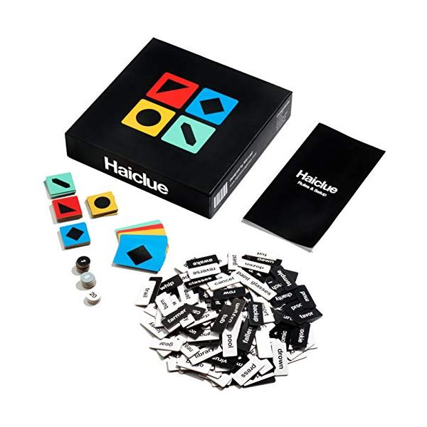 ボードゲーム 英語 アメリカ 海外ゲーム  Haiclue | Fast-Paced Board Game for 2-12 Players | Combine Word Tiles to Create Clues | Creative A...
