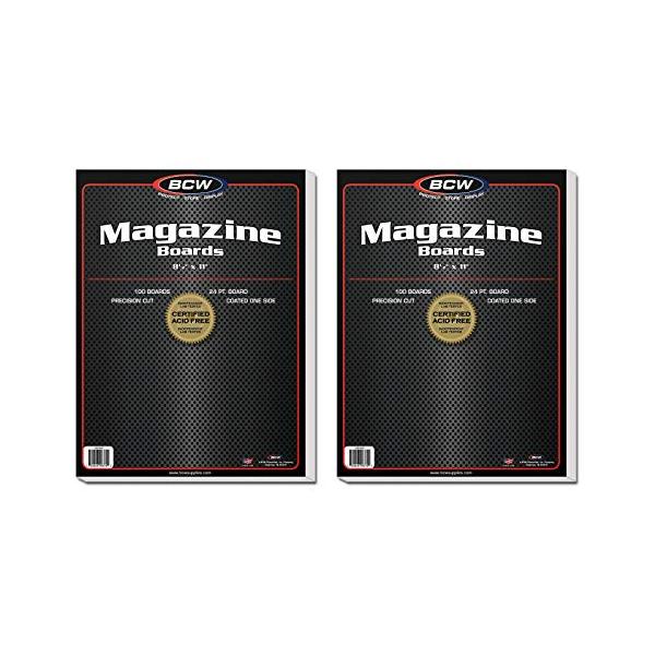 ボードゲーム 英語 アメリカ 海外ゲーム AMZ-BBMAG-2 BCW Magazine Backing Boards 8.5 x 11 ? 200 Pack | Acid-Free for Archival Storage, Fabri...