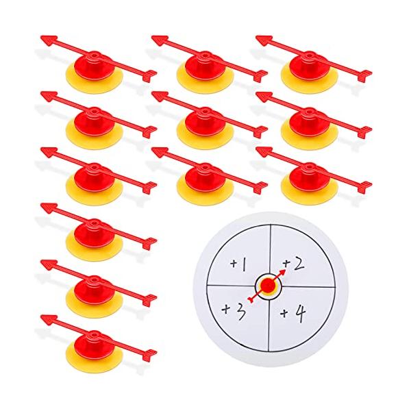 ボードゲーム 英語 アメリカ 海外ゲーム  Sotiff 20 Pcs Small Arrow Spinners for Game Bulk 4 Inch Mini Spinner Board Game Spinners Plastic D...