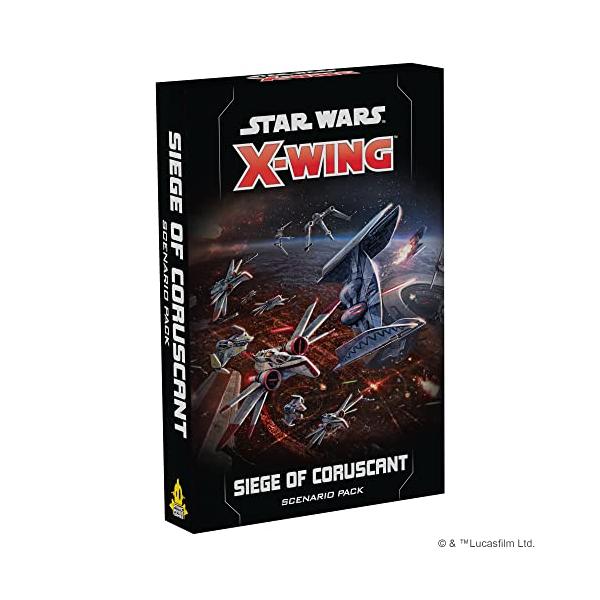 ボードゲーム 英語 アメリカ 海外ゲーム SWZ95EN Star Wars X-Wing 2nd Edition Miniatures Game Seige of Coruscant SCENARIO PACK - Strategy Ga...