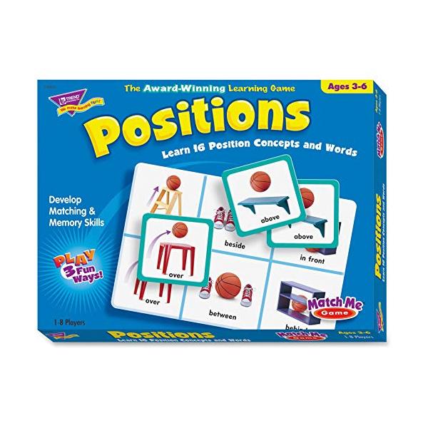 ボードゲーム 英語 アメリカ 海外ゲーム T-58104 Trend Enterprises: Match Me Game?Positions, Learn 16 Position Concepts and Words, Develop M...