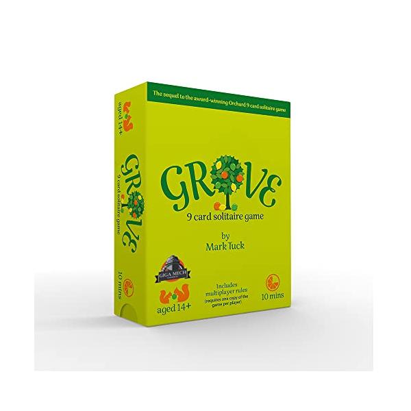 ボードゲーム 英語 アメリカ 海外ゲーム  Giga Mech Games Grove: A 9 Card Solitaire Game (Grow Your Fruit Grove with The Help, or hindrance,...