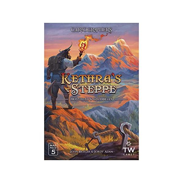 ボードゲーム 英語 アメリカ 海外ゲーム 220816 Cartographers: Map Pack 5, Kethra’s Steppe | Expansion for The Award-Winning Game of Map Dra...