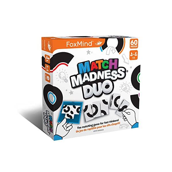 ボードゲーム 英語 アメリカ 海外ゲーム MATCHDUO-BIL FoxMind Games: Match Madness Duo, The Matching Game for Fast Thinkers, Fast-Paced and ...