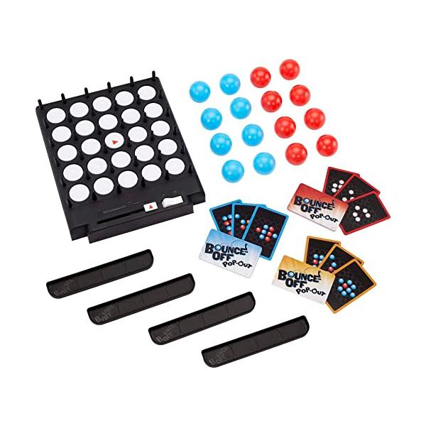ボードゲーム 英語 アメリカ 海外ゲーム HMJ06 Mattel Games Bounce-Off Pop-Out Party Game for Kids, Adults and Family Night, Bounce Fast or ...