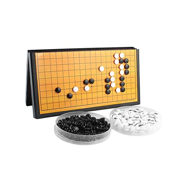 ボードゲーム 英語 アメリカ 海外ゲーム  Larcele Folding Magnetic Go Game Set with Stones and Go Board for Travel CXWQ-01 (Medium)海外限定品を迅速輸...