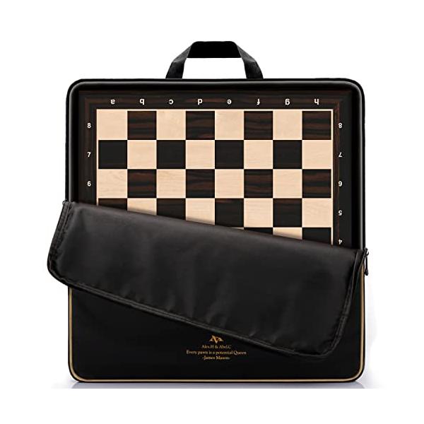 ボードゲーム 英語 アメリカ 海外ゲーム 1208.4800.02 A&amp;A 18.875" Professional Wooden Tournament Chess Board/African Palisander &amp; Ma...