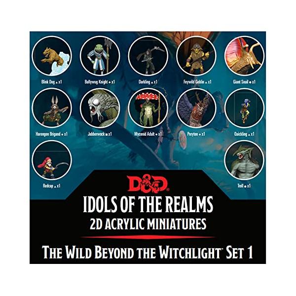 ボードゲーム 英語 アメリカ 海外ゲーム 77738 WizKids D&amp;D Idols of The Realms: The Wild Beyond The Witchlight : 2D Set 1 -16pc Dungeons...