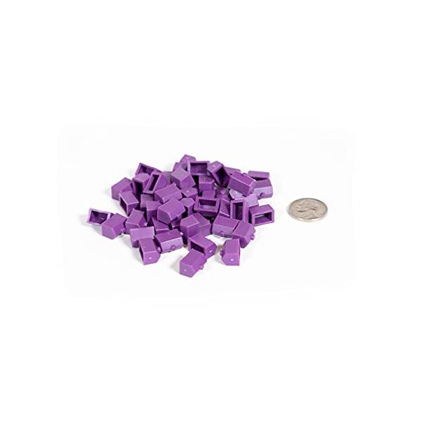 ボードゲーム 英語 アメリカ 海外ゲーム  Morrison Games Plastic Houses: Purple Color Board Game Replacement House (Colored Miniature Town &...