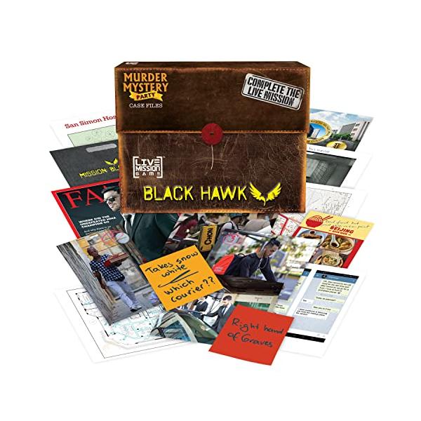 ボードゲーム 英語 アメリカ 海外ゲーム 33296 Murder Mystery Party Case Files: Mission Black Hawk for 1 or More Players Ages 14 and Up海外限定品...
