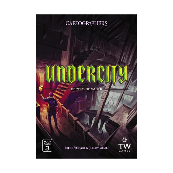 ボードゲーム 英語 アメリカ 海外ゲーム TWK4064 Cartographers: Map Pack 3, Undercity| Expansion for The Award-Winning Game of Map Drawing |...