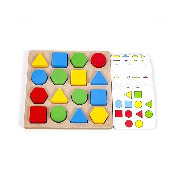 ボードゲーム 英語 アメリカ 海外ゲーム YY-3173 Shape Matching Game Color Sensory Educational Toy, Geometric Shape Quick Matching Board Gam...