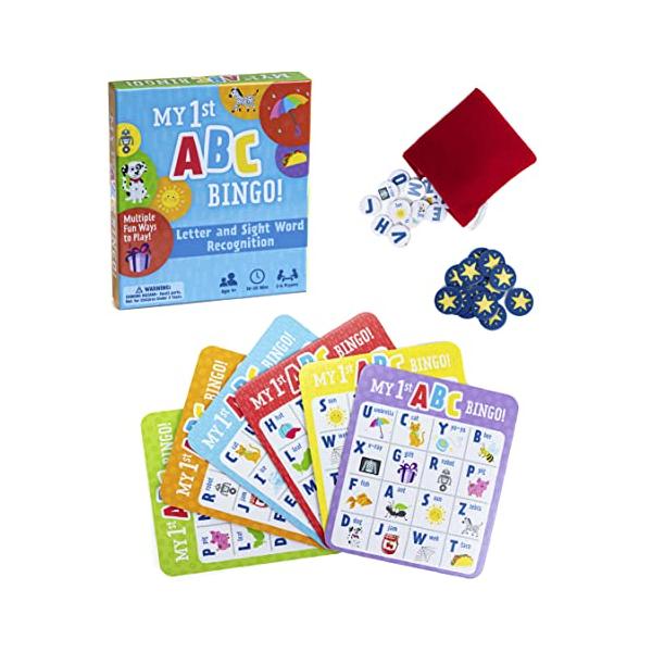 ボードゲーム 英語 アメリカ 海外ゲーム HOS-002 Hills of Stonebury My First ABC Bingo Game for Alphabet Learning, Letter and Sight Word Rec...