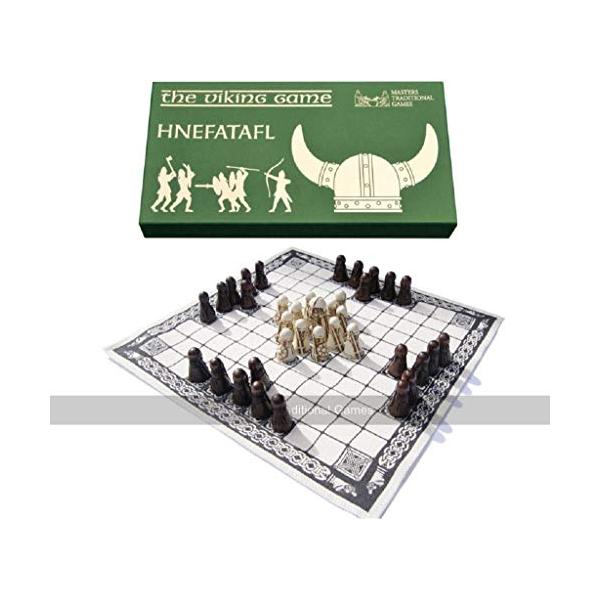 ボードゲーム 英語 アメリカ 海外ゲーム 5060677690121 Hnefatafl Board Game - Viking Chess Set - The Masters Edition with Cloth Board and De...