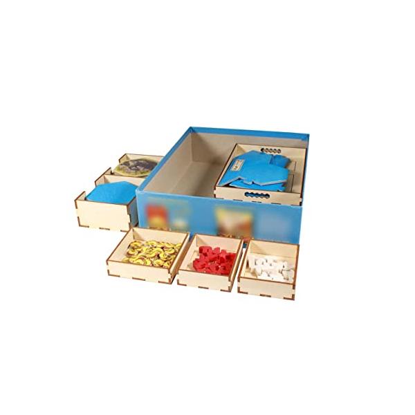 ボードゲーム 英語 アメリカ 海外ゲーム ORG165 The Broken Token Game Organizer Compatible with Catan: Seafarers Expansion - Wooden Game Org...