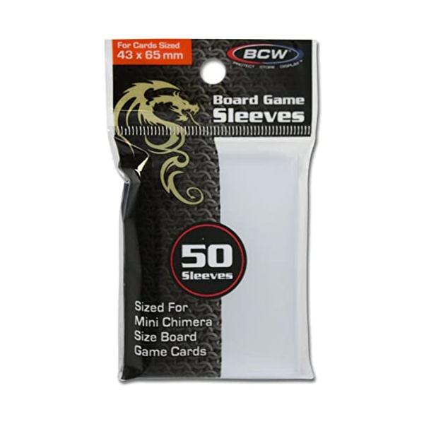 ボードゲーム 英語 アメリカ 海外ゲーム 1-BG-43X65 BCW Board Game Sleeves ? 43mm x 65mm | Durable 4 Mil Polypropylene for Card Protection |...
