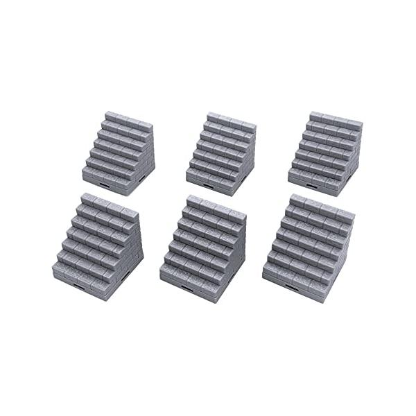 ボードゲーム 英語 アメリカ 海外ゲーム  EnderToys Locking Dungeon Tiles - Masonry Staircase Tiles, 3D Printed Tabletop RPG Scenery and War...