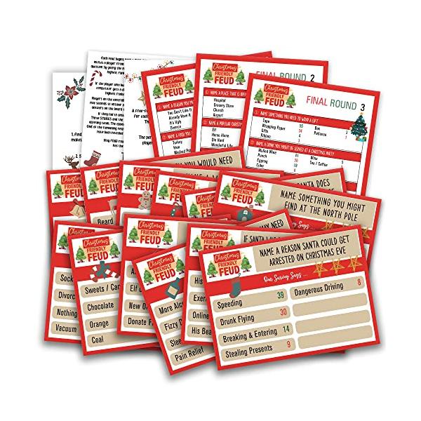 ボードゲーム 英語 アメリカ 海外ゲーム  Christmas Friendly Feud Quiz, Baby Shower Game Night, Christmas Party Game, Family Activity, Feud ...
