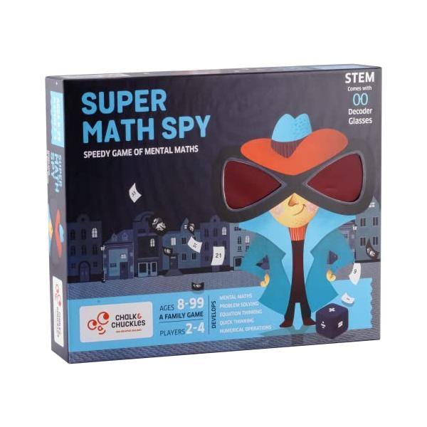 ボードゲーム 英語 アメリカ 海外ゲーム C&amp;C019USA Chalk &amp; Chuckles Super Math Spy Board Game - Super Fun Math Game for Kids 8-12, S...