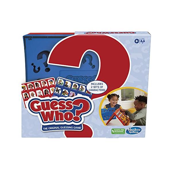 ボードゲーム 英語 アメリカ 海外ゲーム F6105 Hasbro Gaming Guess Who? Original,Easy to Load Frame,Double-Sided Character Sheet,2 Player Bo...