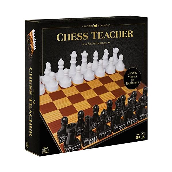 ボードゲーム 英語 アメリカ 海外ゲーム 6065099 Spin Master Games, Cardinal Classics Chess Teacher, Learn to Play Strategy Board Games for ...