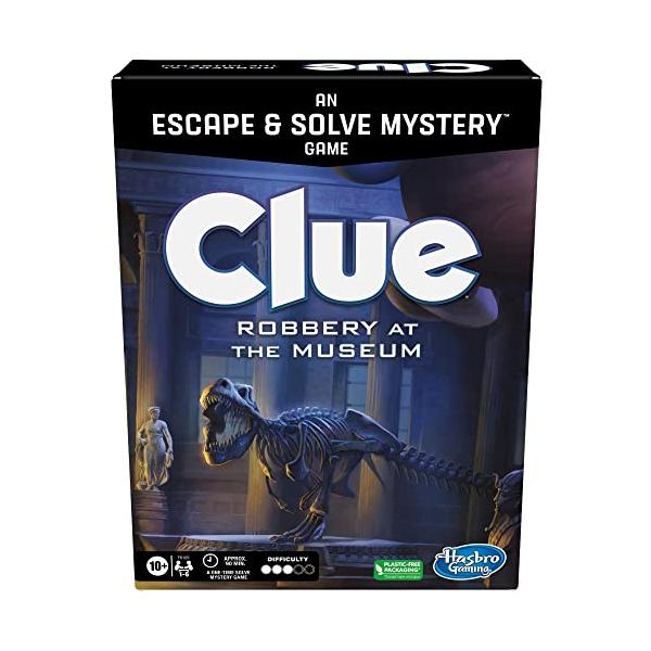 ボードゲーム 英語 アメリカ 海外ゲーム F6109 Hasbro Gaming Clue Board Game Robbery at The Museum, Escape Room Game, Murder Mystery Games, ...