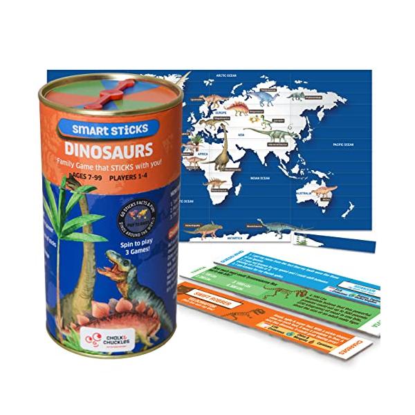 ボードゲーム 英語 アメリカ 海外ゲーム  Chalk and Chuckles Smart Sticks Dinosaur Game, Gifts for Kids 8-12 Years, Dinosaur Toys Alternativ...