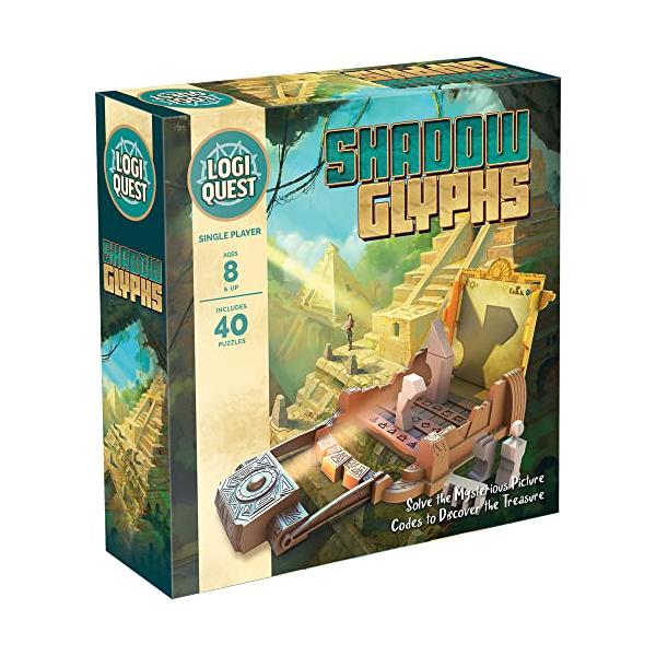 ボードゲーム 英語 アメリカ 海外ゲーム ASMLQSHA01EN Shadow Glyphs Logic Puzzle Board Game | LogiQuest Puzzle Adventure Game | Kids &amp; F...