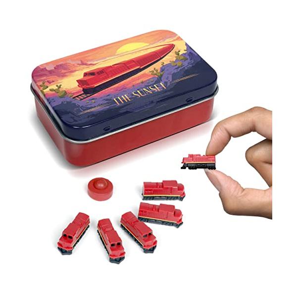 ボードゲーム 英語 アメリカ 海外ゲーム 92335 Sunset Deluxe Board Game Train Set | Player Pieces for Ticket to Ride and Other Adult, Family...
