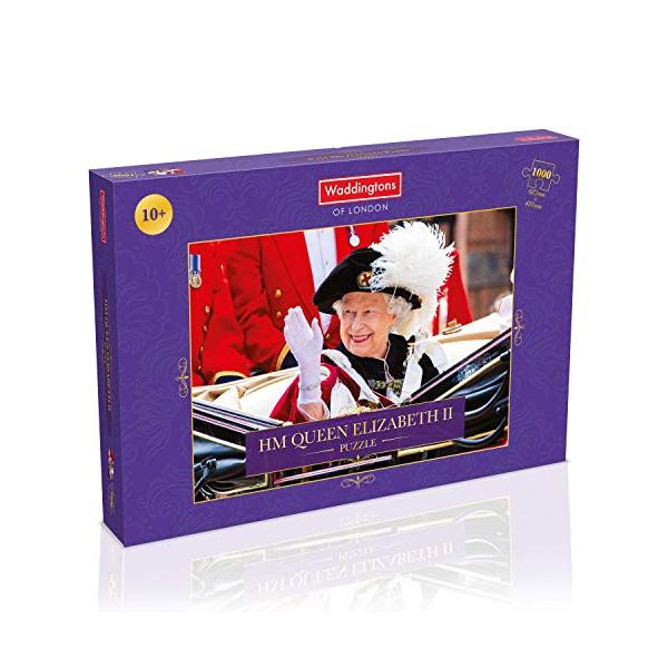 ジグソーパズル 海外製 アメリカ WM00958-EN1-6 Winning Moves HM Queen Elizabeth Single Image 1000 Piece Jigsaw Puzzle Game, Piece Togeth...