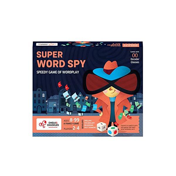 ボードゲーム 英語 アメリカ 海外ゲーム CCPPL084 Chalk and Chuckles Super Word Spy - Fun Family Word Game, Kids and Adults Age 8 and Up (8-...