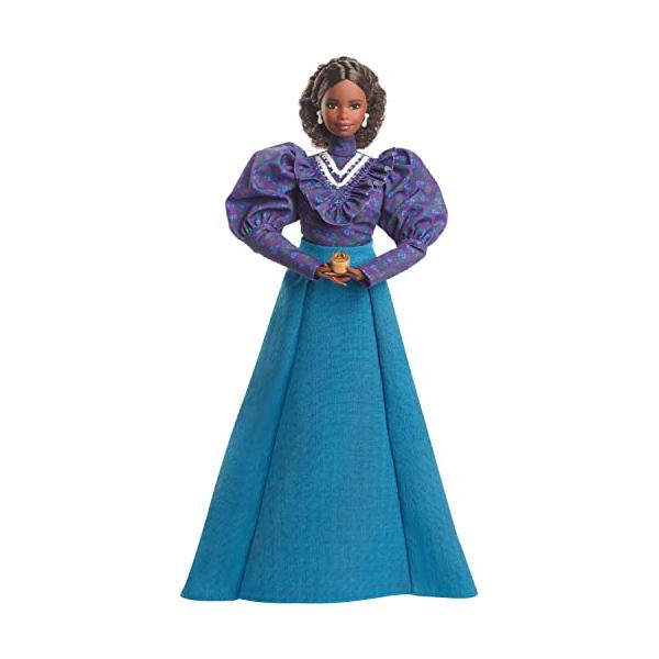 バービー バービー人形 HLM19 Barbie Inspiring Women Doll, Madam C.J. Walker Wearing Puff Sleeve Blouse, Full-Length Skirt &amp; Acc...