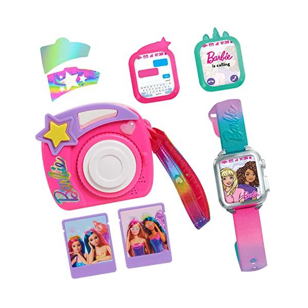 バービー バービー人形 63736 Barbie Photo Filter Play Camera and Play Smart Watch Set with Lights and Sounds, Pretend Play, Kids To...