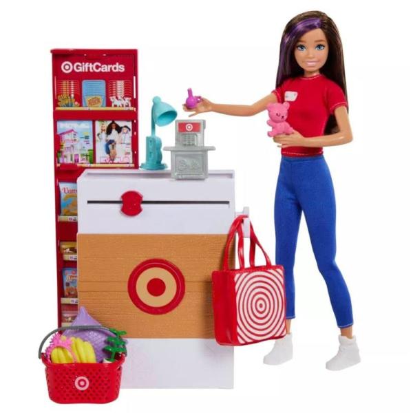 バービー バービー人形 日本未発売 プレイセット アクセサリ 家具 車 馬  Barbie Doll Skipper &amp; Playset, Target Supermarket with 25 Grocery Store-Theme...