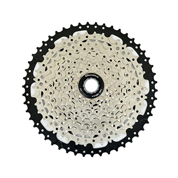 スプロケット フリーホイール ギア パーツ 自転車 コンポーネント サイクリング 輸入 クロスバイク ロードバイク マウンテンバイク GM11-7 Geardrive GM11-7 Wide Ratio Cassette 11-50T, 1...