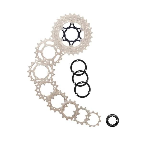 スプロケット フリーホイール ギア パーツ 自転車 コンポーネント サイクリング 輸入 クロスバイク ロードバイク マウンテンバイク CSRS0TAUM SunRace Silver 10 Speed 11-32 Tooth Cassett...