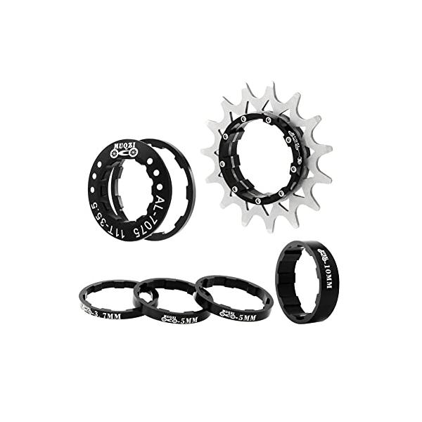 スプロケット フリーホイール ギア パーツ 自転車 コンポーネント サイクリング 輸入 クロスバイク ロードバイク マウンテンバイク cassettes21-bk15 Bibike Single Speed Conversion Kit 1...