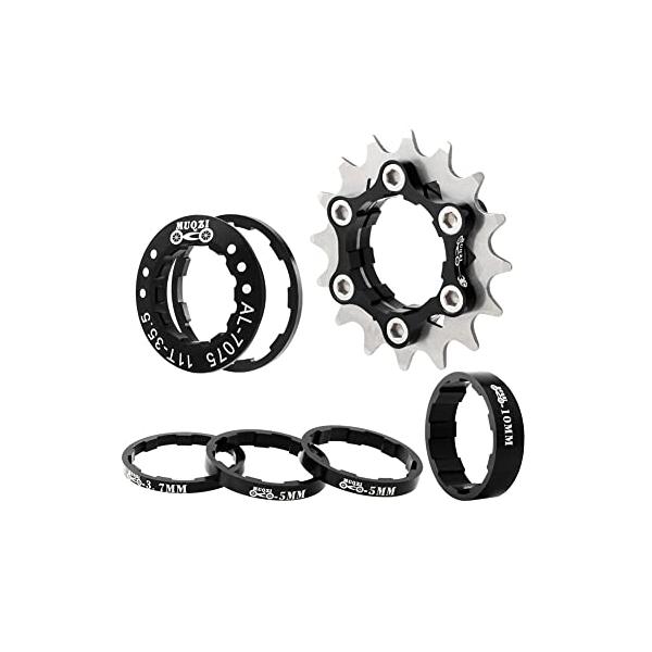 スプロケット フリーホイール ギア パーツ 自転車 コンポーネント サイクリング 輸入 クロスバイク ロードバイク マウンテンバイク cassettes21-bk16 Bibike Single Speed Conversion Kit 1...