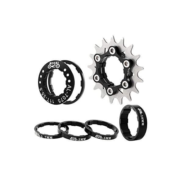 スプロケット フリーホイール ギア パーツ 自転車 コンポーネント サイクリング 輸入 クロスバイク ロードバイク マウンテンバイク cassettes21-bk17 Bibike Single Speed Conversion Kit 1...