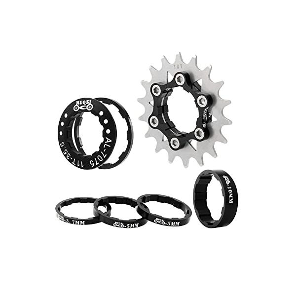 スプロケット フリーホイール ギア パーツ 自転車 コンポーネント サイクリング 輸入 クロスバイク ロードバイク マウンテンバイク  Bibike Single Speed Conversion Kit 13T/14T/15T/16T/1...