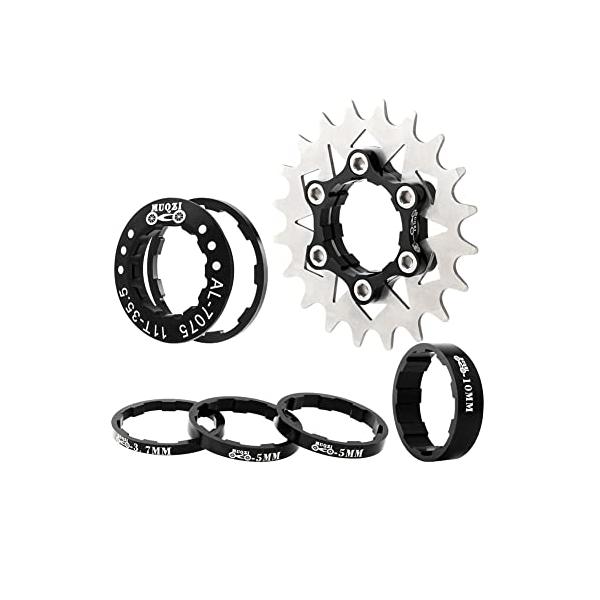 スプロケット フリーホイール ギア パーツ 自転車 コンポーネント サイクリング 輸入 クロスバイク ロードバイク マウンテンバイク  Bibike Single Speed Conversion Kit 13T/14T/15T/16T/1...