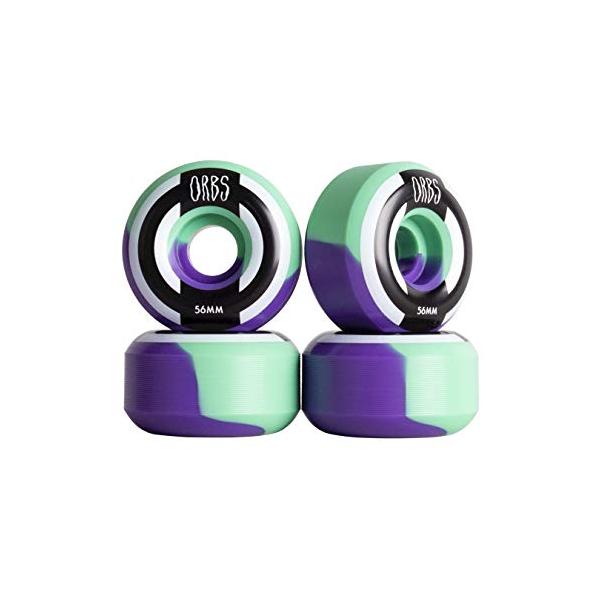 ウィール タイヤ スケボー スケートボード 海外モデル 直輸入 ?WE961 WELCOME Skateboard Wheels Orbs Apparitions Splits Mint/Lavender 56mm 99A海外限定品を迅速輸...
