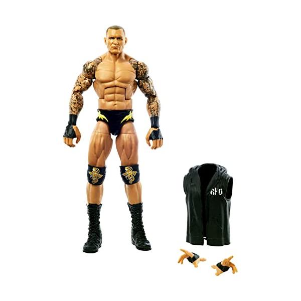 WWE フィギュア アメリカ直輸入 人形 プロレス 大人気  HDD70 Mattel WWE Elite Collection Top Picks Action Figure &amp; Accessories Set, Randy Or...