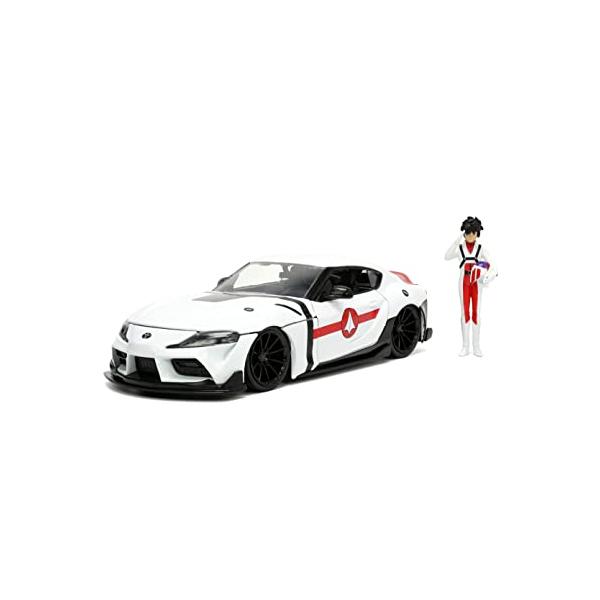 ジャダトイズ ミニカー ダイキャスト アメリカ 33865 Robotech 1:24 2020 Toyota Supra Die-cast Car &amp; 2.75" Rick Hunter Figure, Toys for Kids...