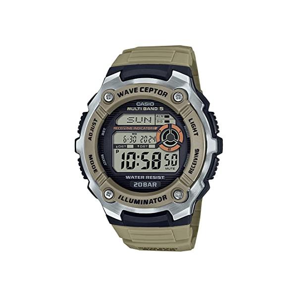腕時計 カシオ メンズ 逆輸入 日本 メイドインジャパン アメリカ アウトドアウォッチ特集 WV-200R-5ACF Casio Wave Ceptor Illuminator Atomic Timekeeping Stopwatch Me...